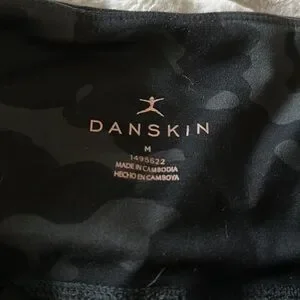 Danskin | Pants & Jumpsuits | Danskin Medium Black Camo Leggings | Poshmark